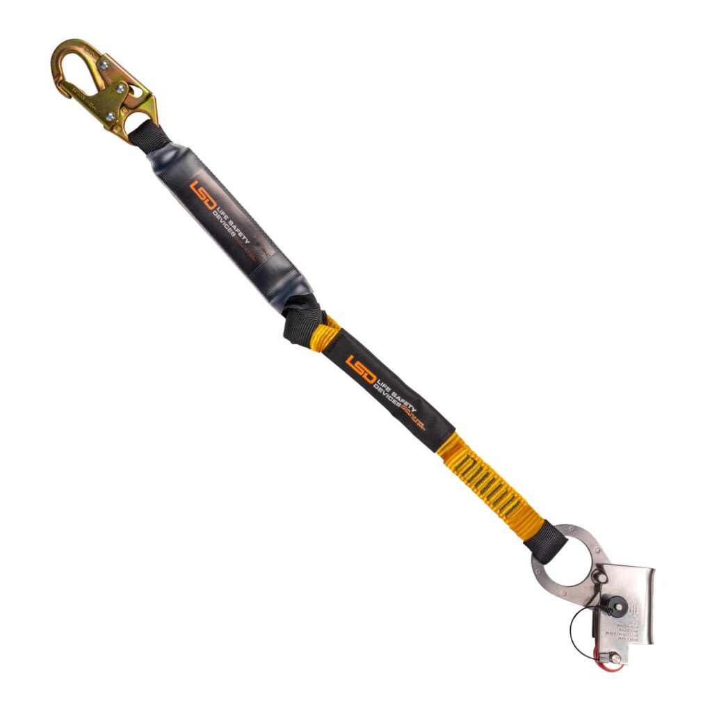 LSD Safety 3 ft. Lanyard with Openable Rope Grab (5/8″ – 3/4″ Rope ...